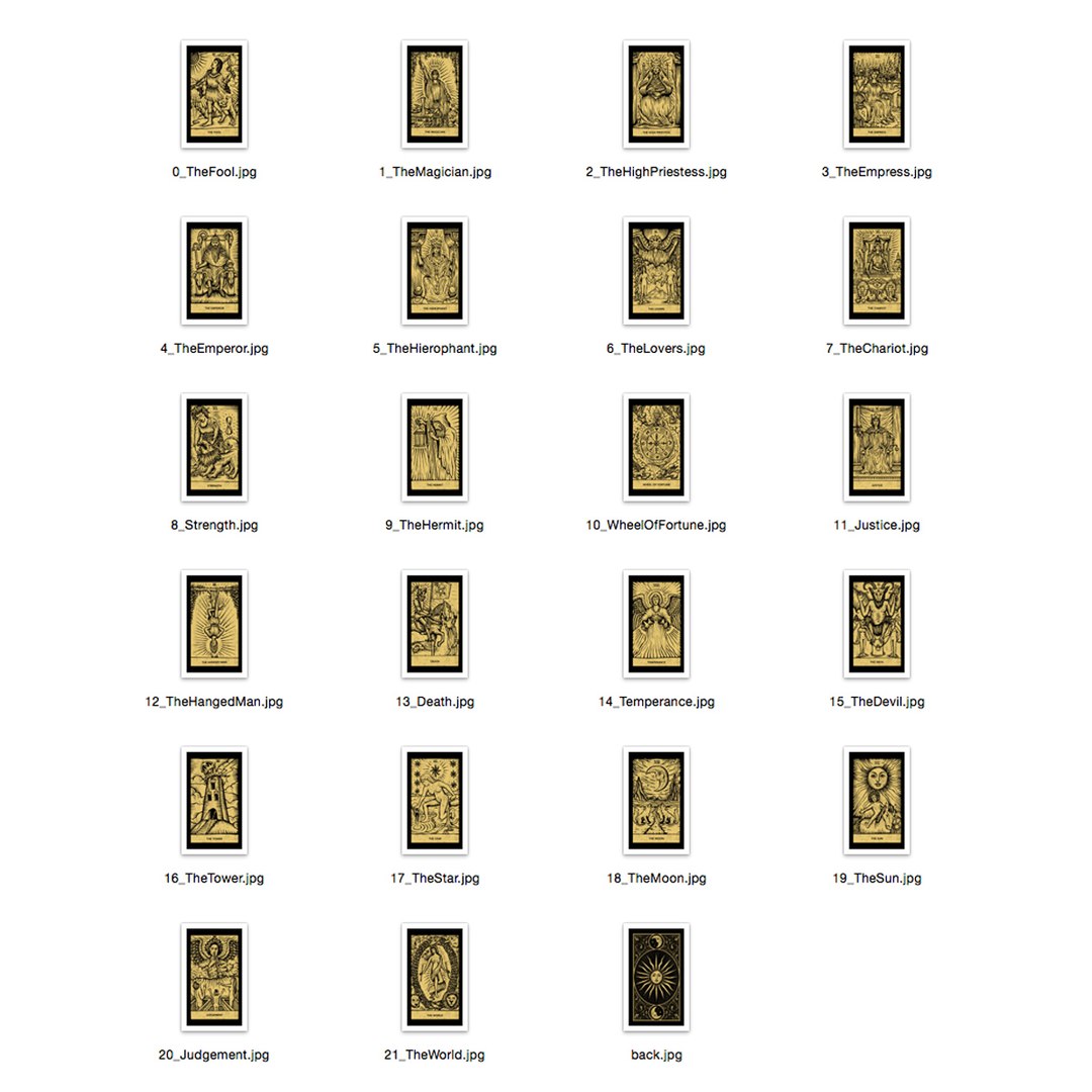 3D model golden tarot cards - - TurboSquid 1636803