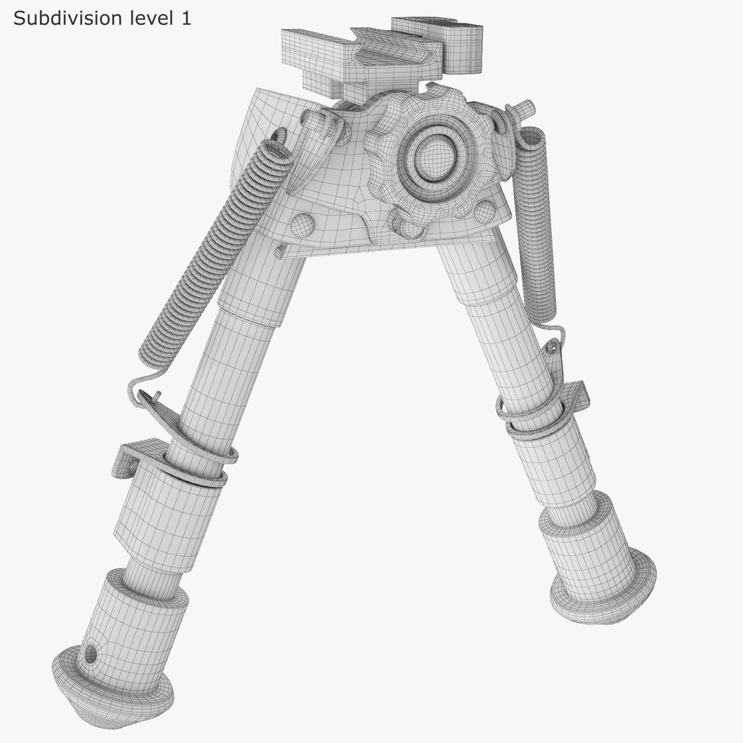Sniper Rifle Bipod 3d Model