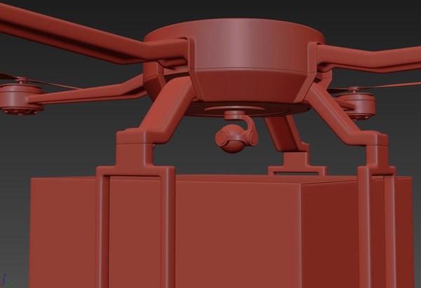 3D Cargo Drone model - TurboSquid 1733658