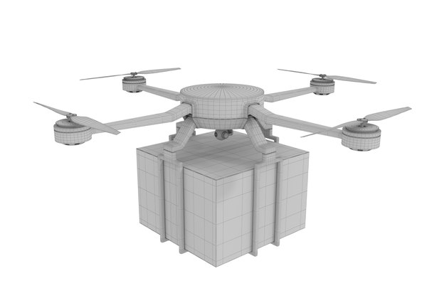 3D Cargo Drone model - TurboSquid 1733658