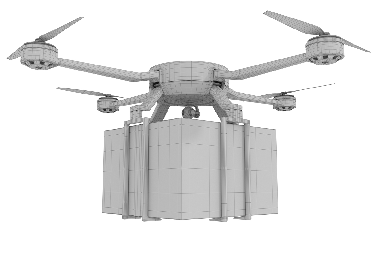 3D Cargo Drone model - TurboSquid 1733658