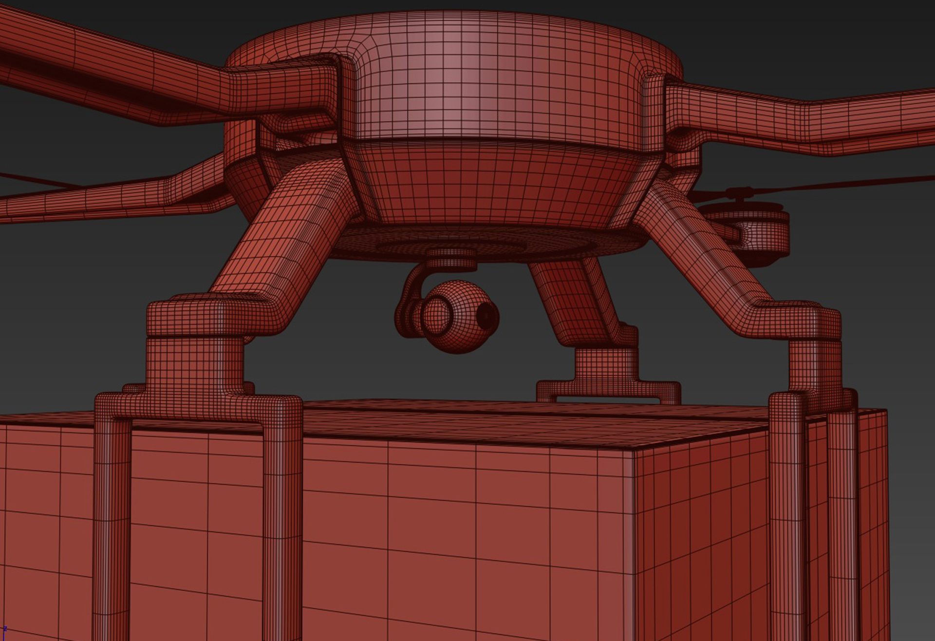 3D Cargo Drone model - TurboSquid 1733658