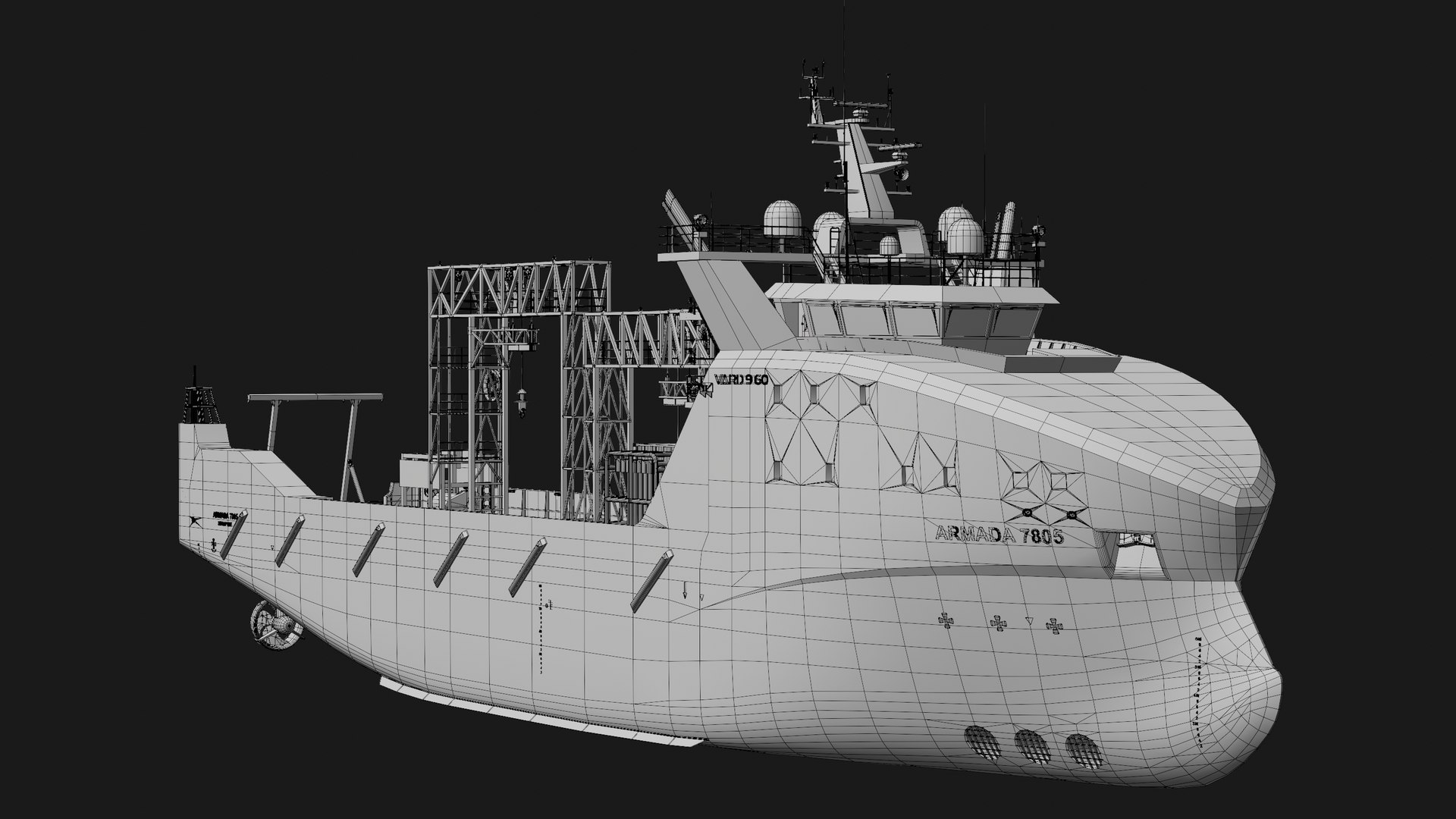 3D ARMADA 7805 Offshore Vessel - TurboSquid 2239805