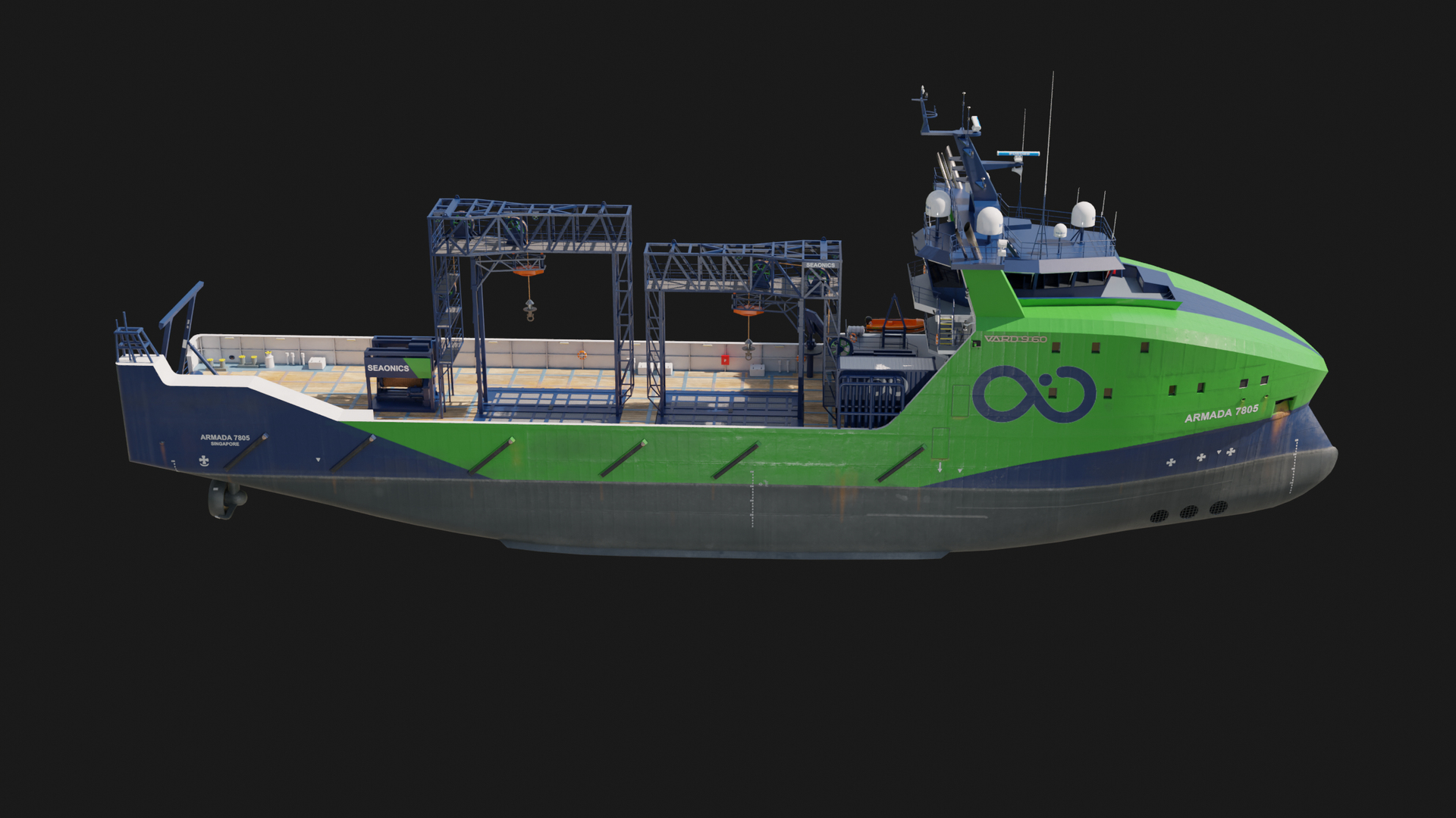 3D ARMADA 7805 Offshore Vessel - TurboSquid 2239805
