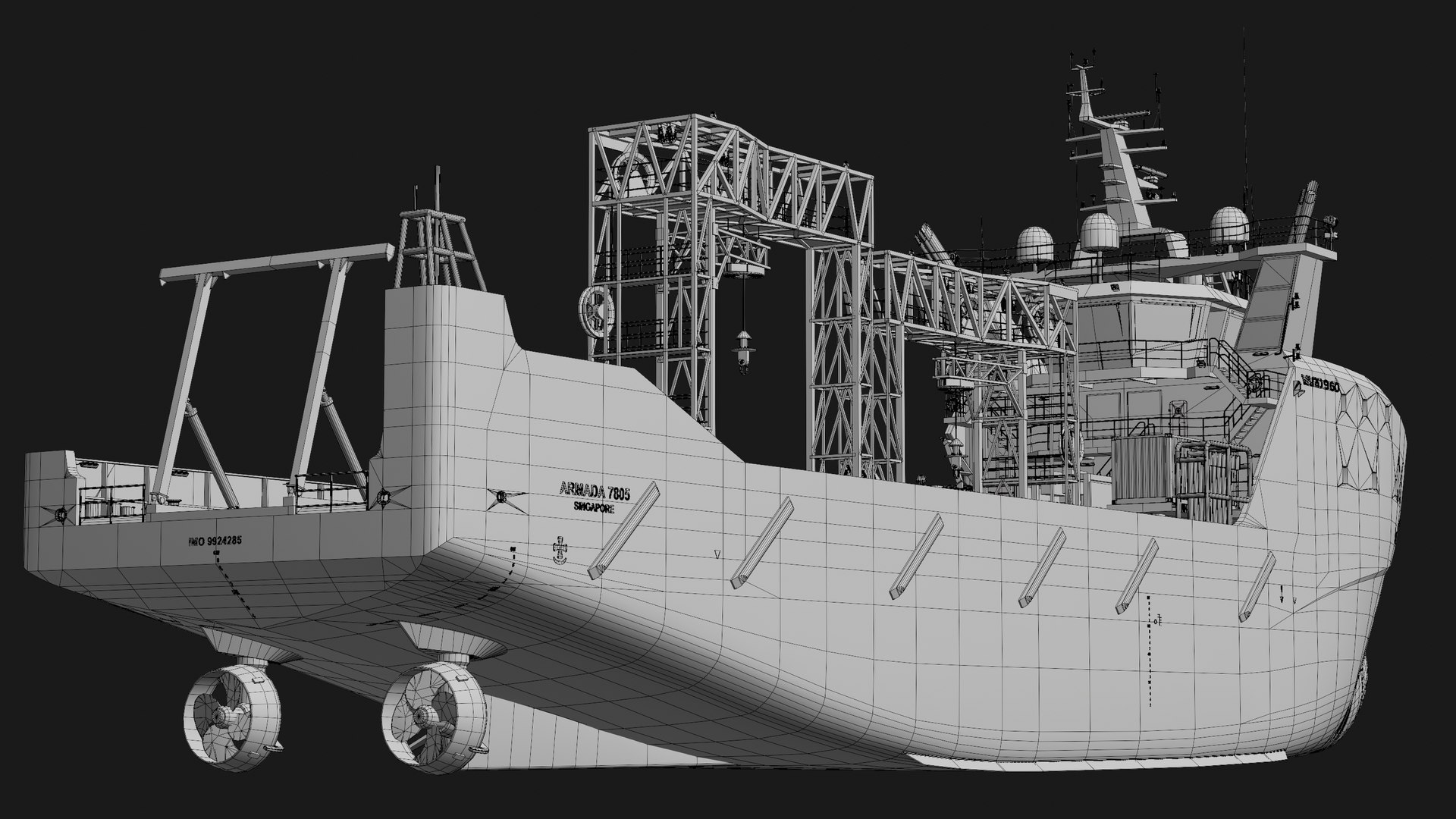3D ARMADA 7805 Offshore Vessel - TurboSquid 2239805