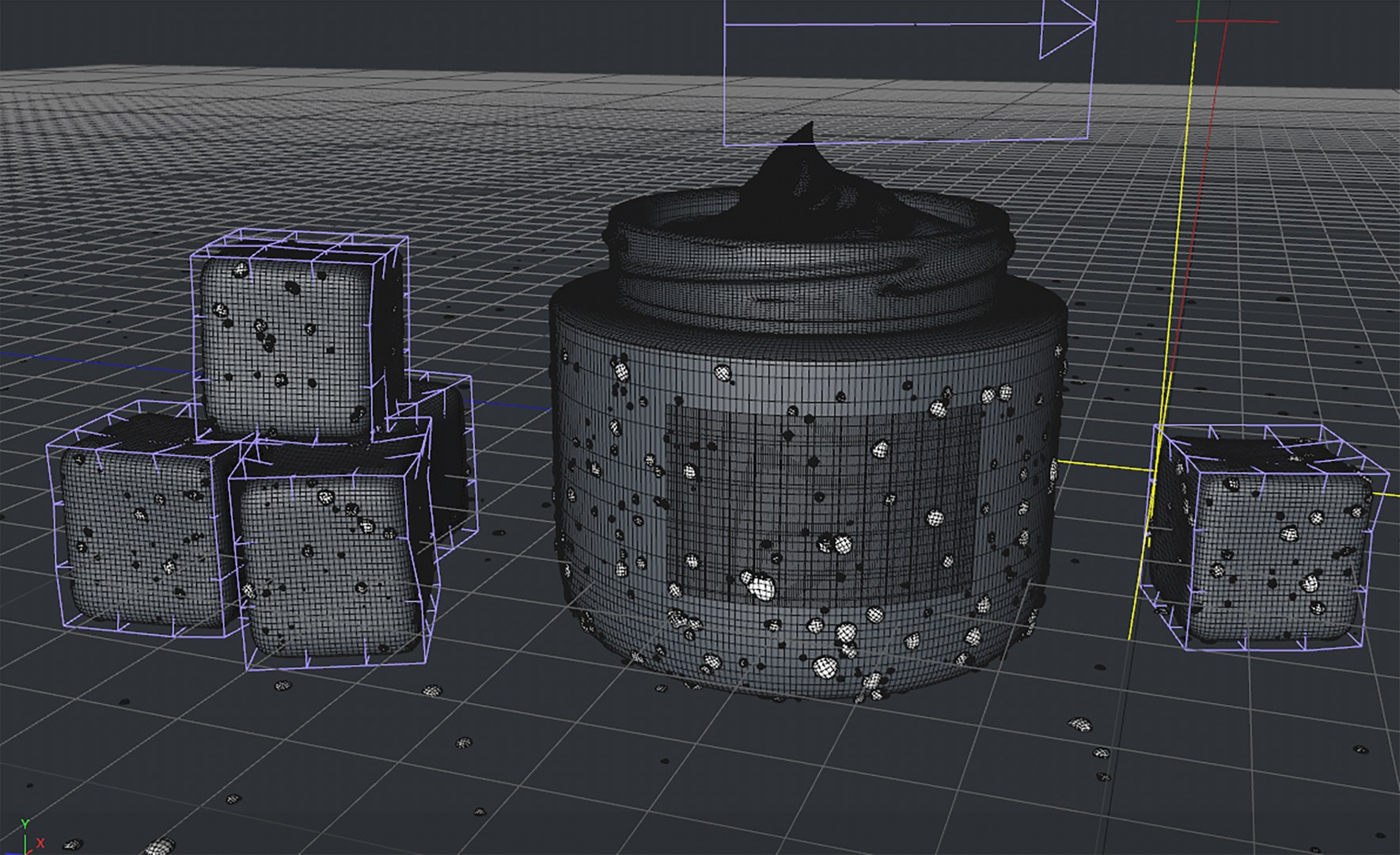 3D Cream Face Ice Model - TurboSquid 1453614