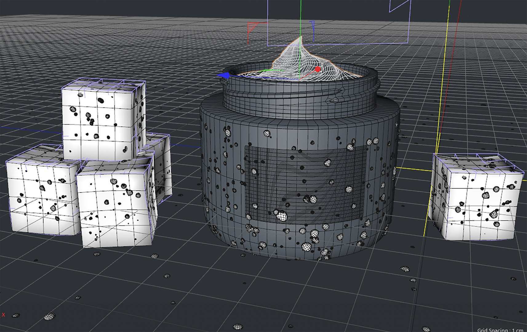 3D Cream Face Ice Model - TurboSquid 1453614