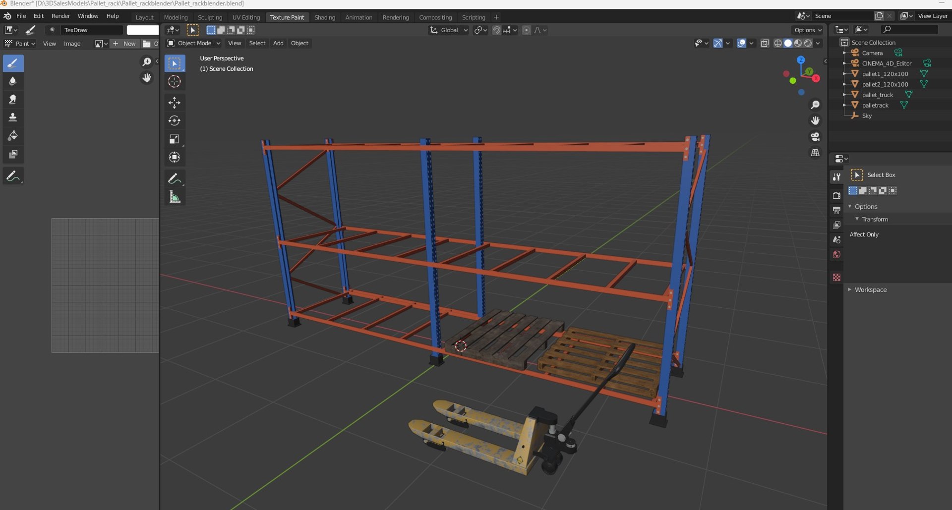 3D Pallet Rack Model - TurboSquid 2291305