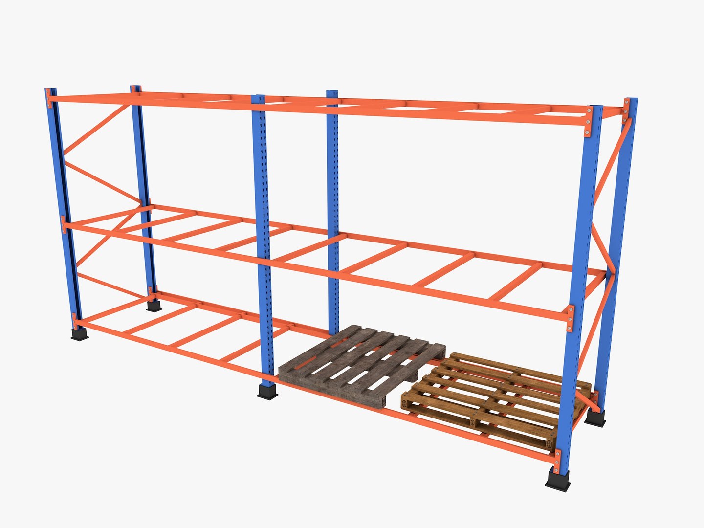 3D Pallet Rack Model - TurboSquid 2291305