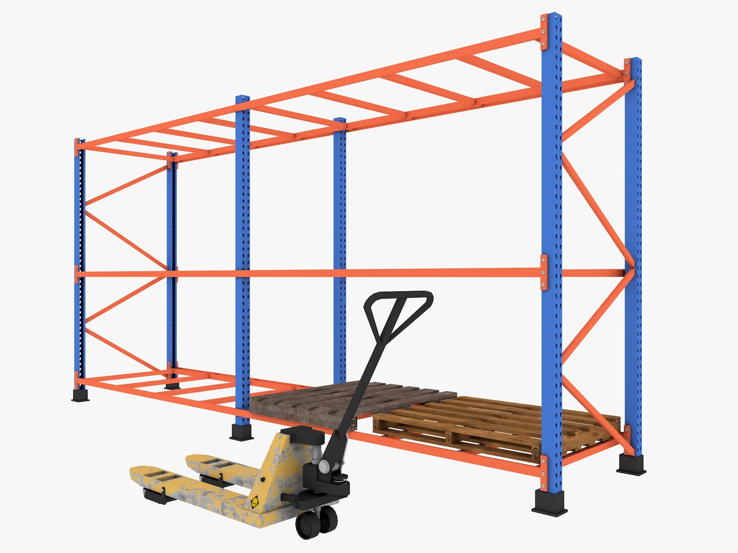 3D Pallet Rack Model - TurboSquid 2291305