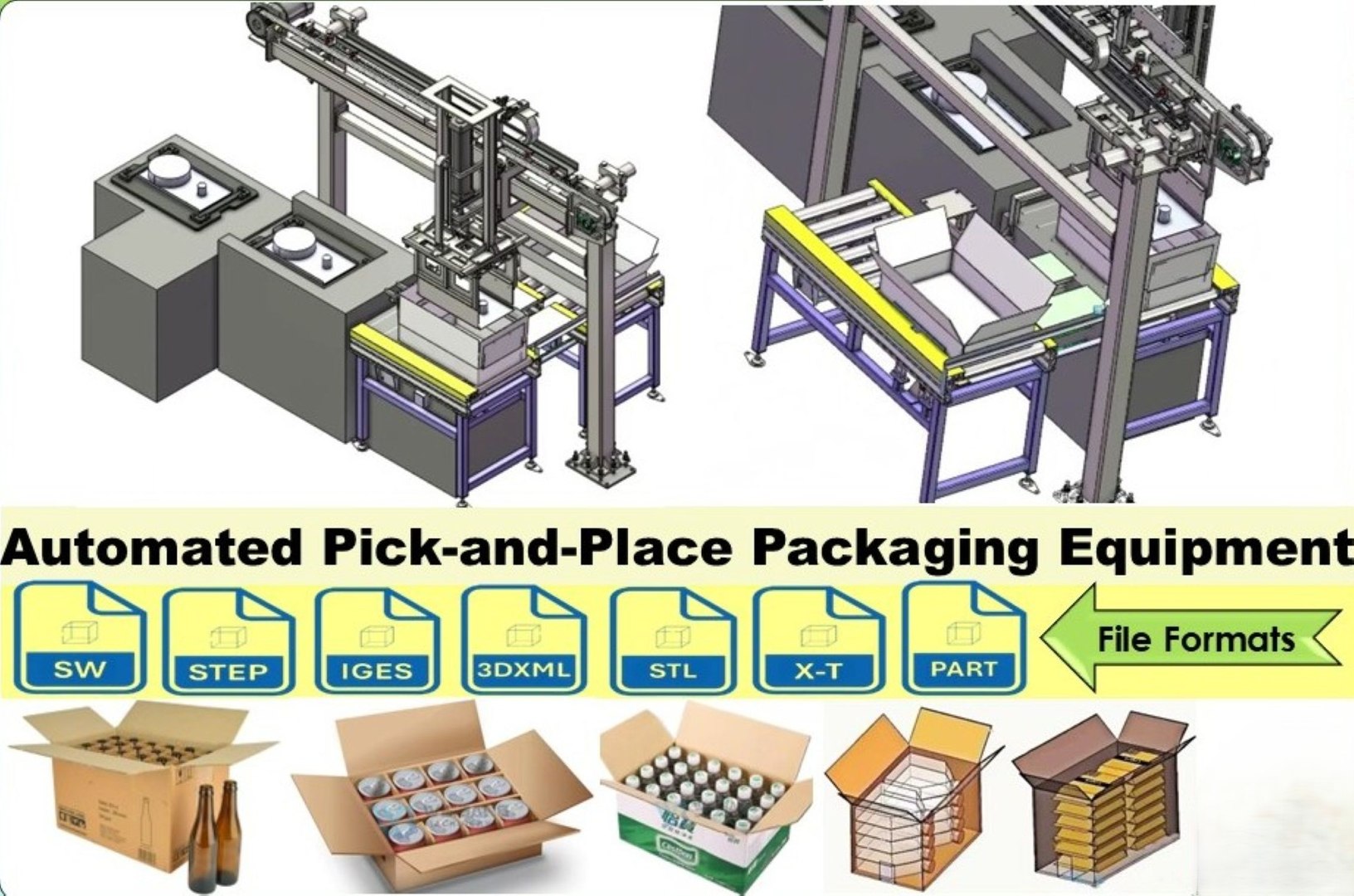 3D Automated Pick-and-Place Canning Machine With Robotic Handling ...