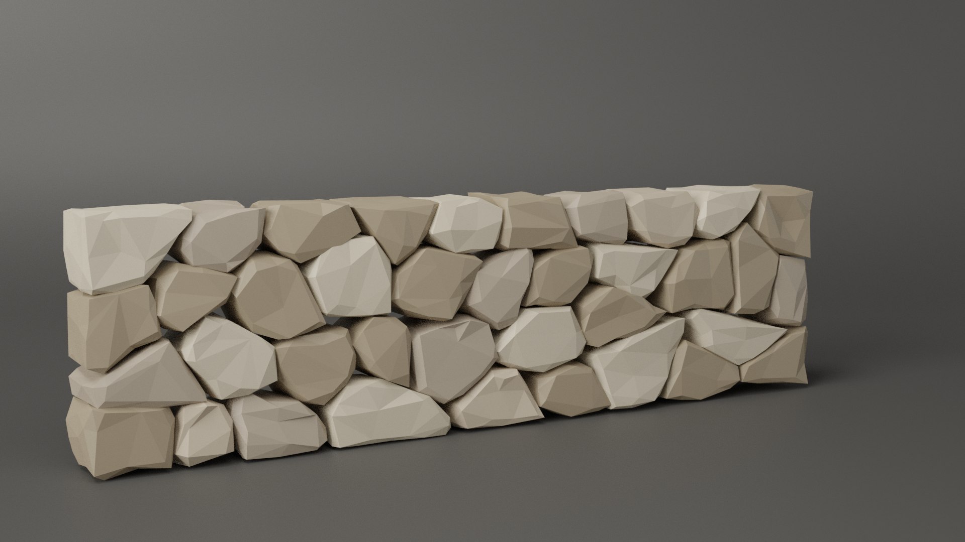 Cartoon Stone Wall 3D Model - TurboSquid 2137855