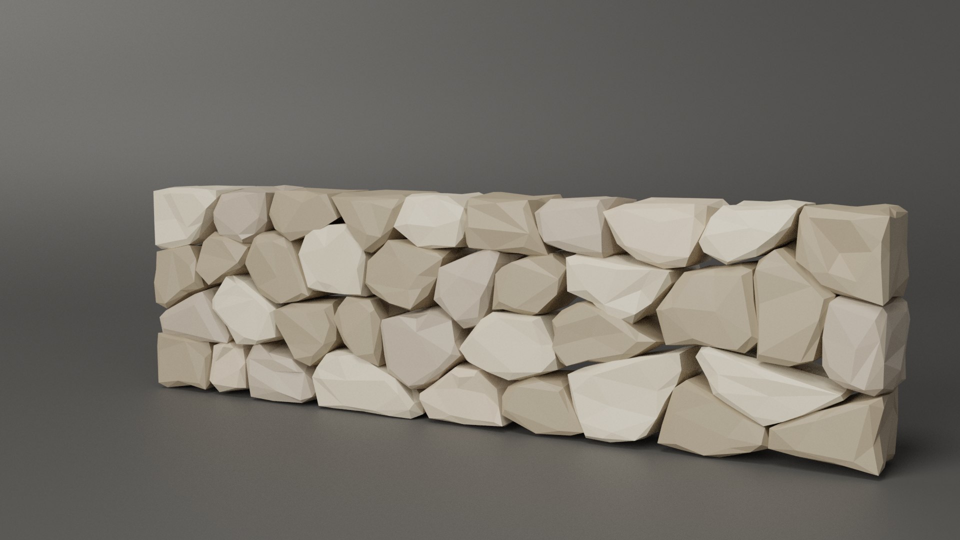 Cartoon Stone Wall 3D Model - TurboSquid 2137855