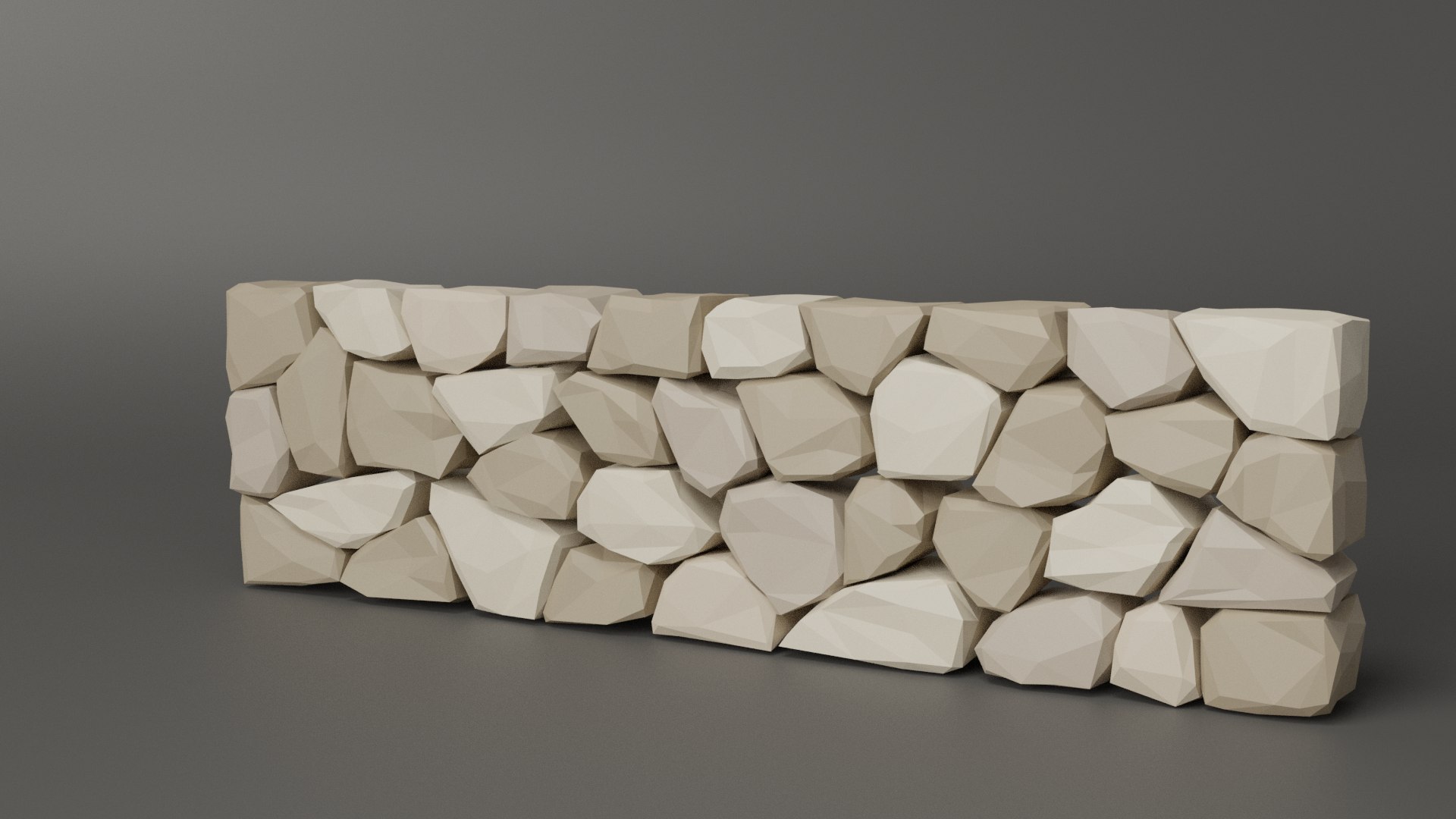 Cartoon Stone Wall 3D Model - TurboSquid 2137855