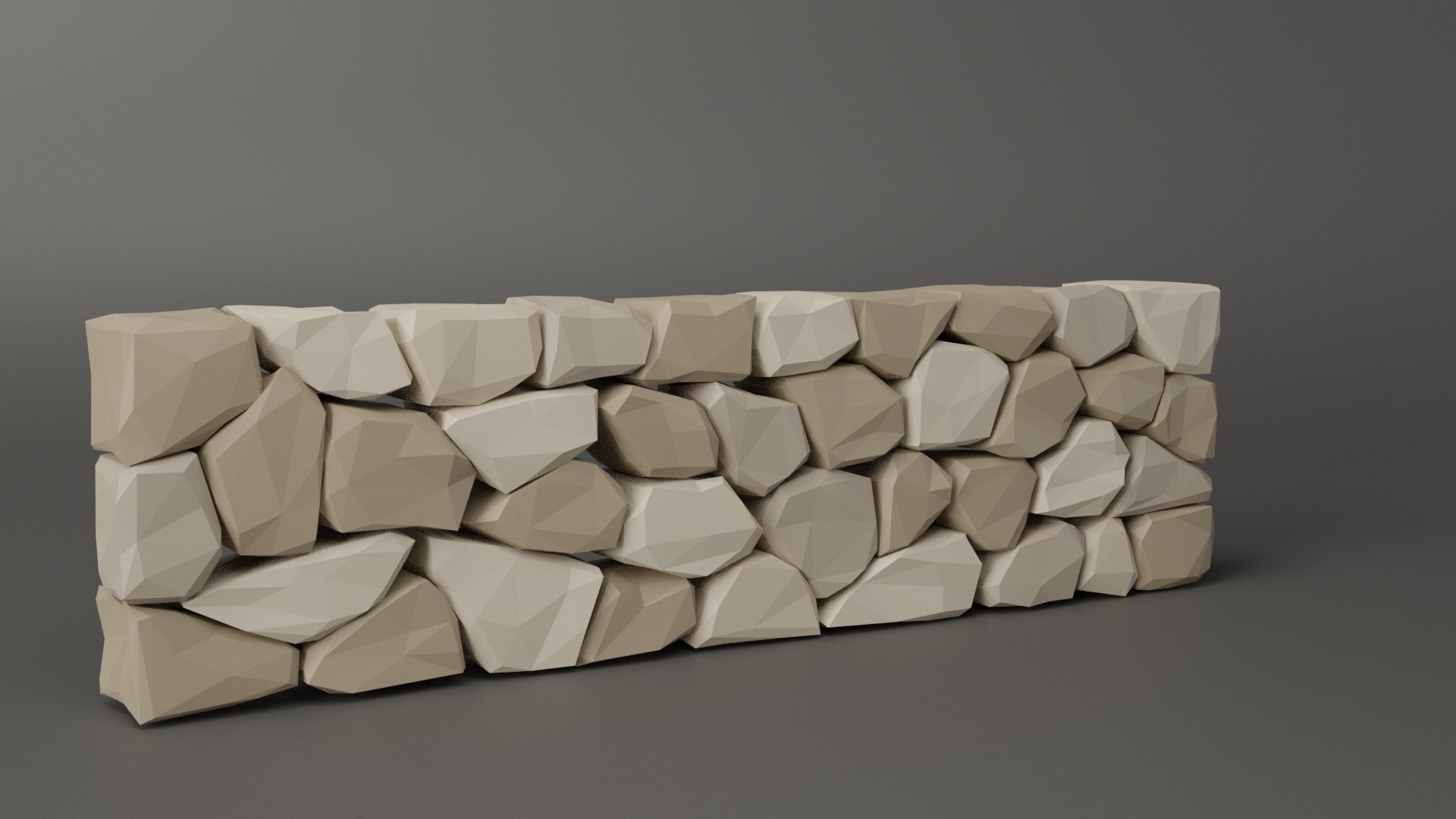 Cartoon Stone Wall 3D Model - TurboSquid 2137855