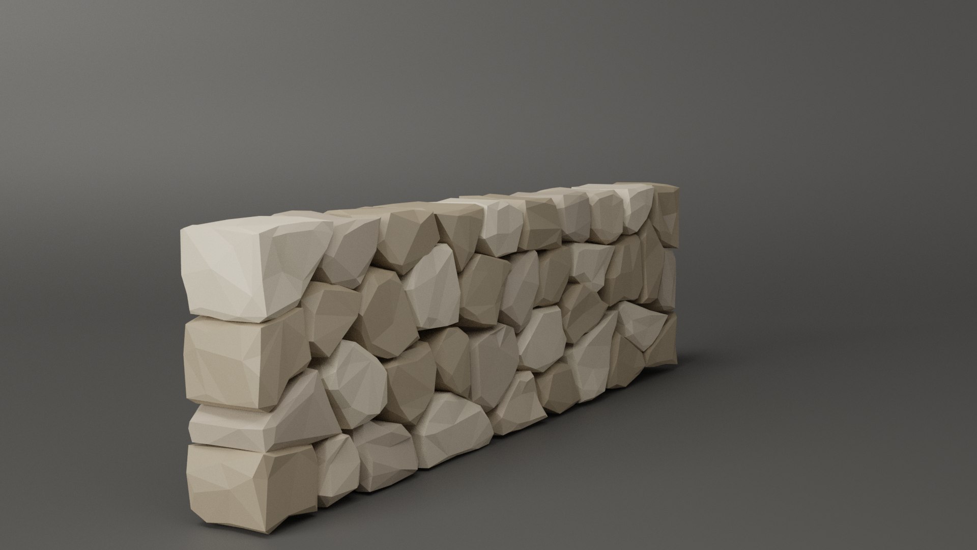 Cartoon Stone Wall 3D Model - TurboSquid 2137855