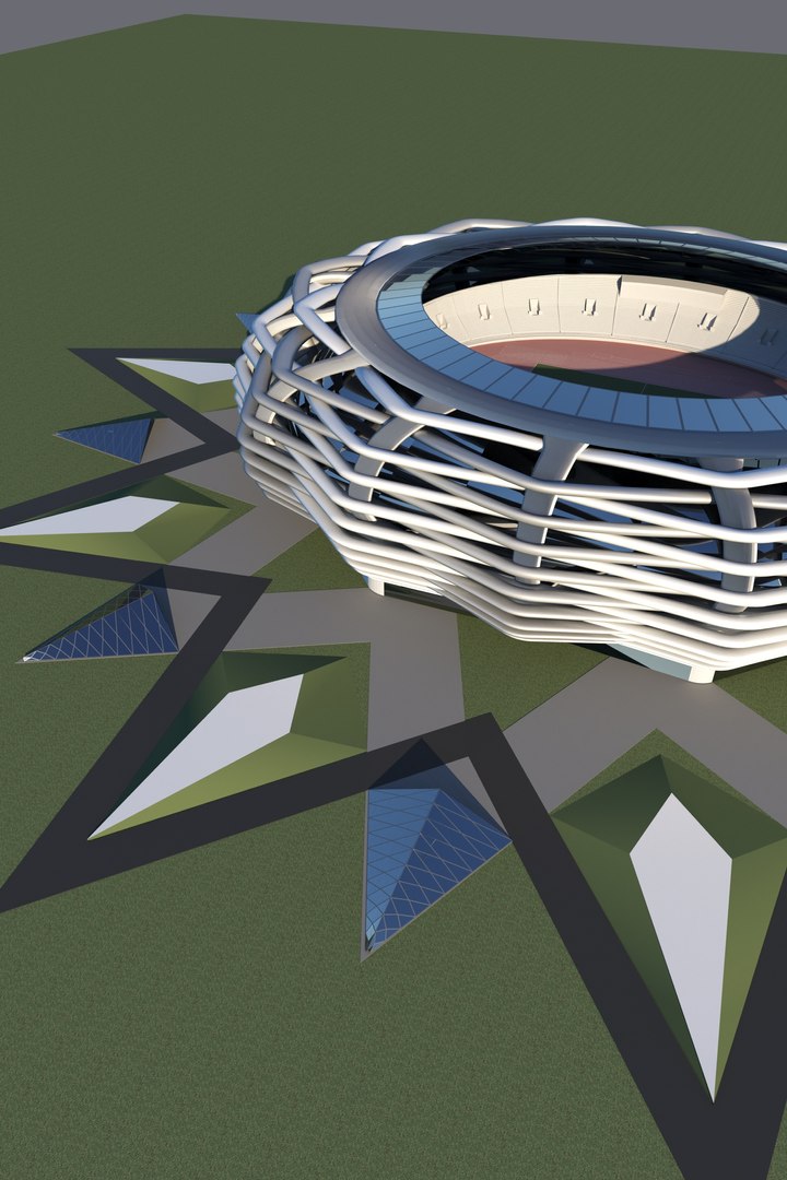 3D Arena Architectural Stadium - TurboSquid 1485977