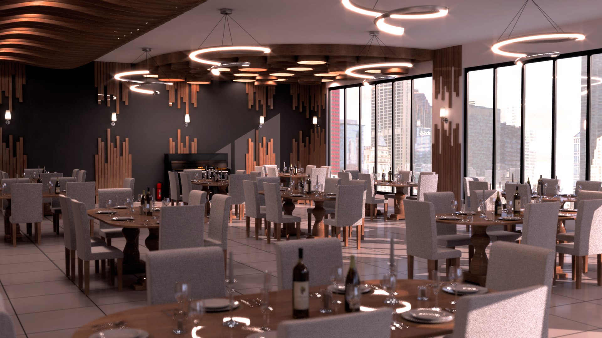 Restaurant Interior 3D Model - TurboSquid 2072808