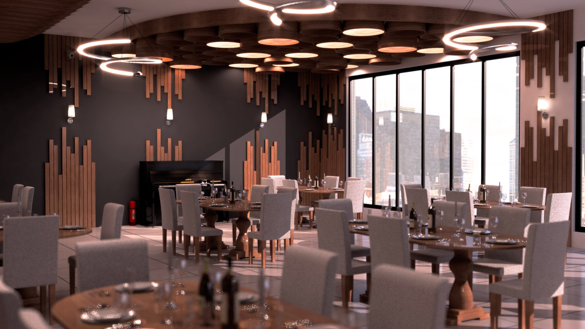 Restaurant Interior 3D Model - TurboSquid 2072808