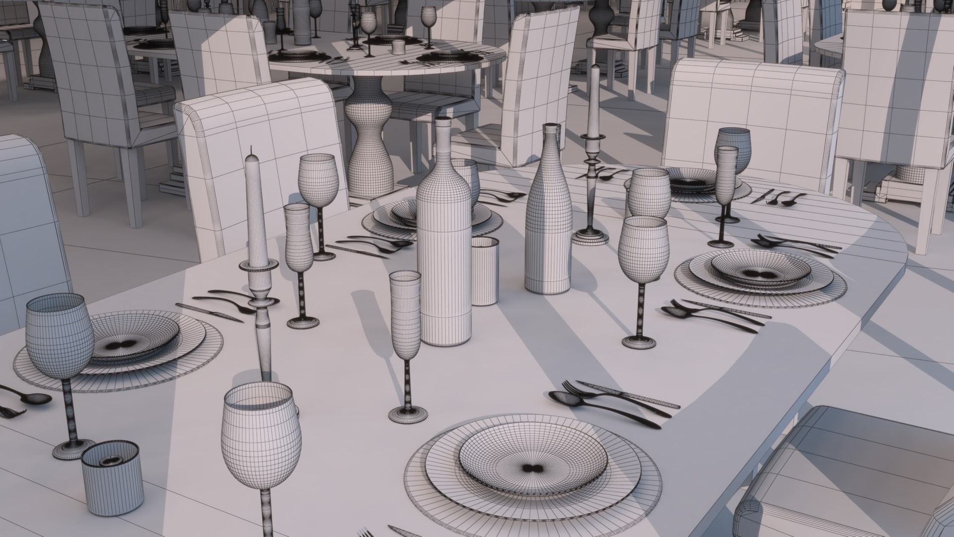 Restaurant Interior 3D Model - TurboSquid 2072808