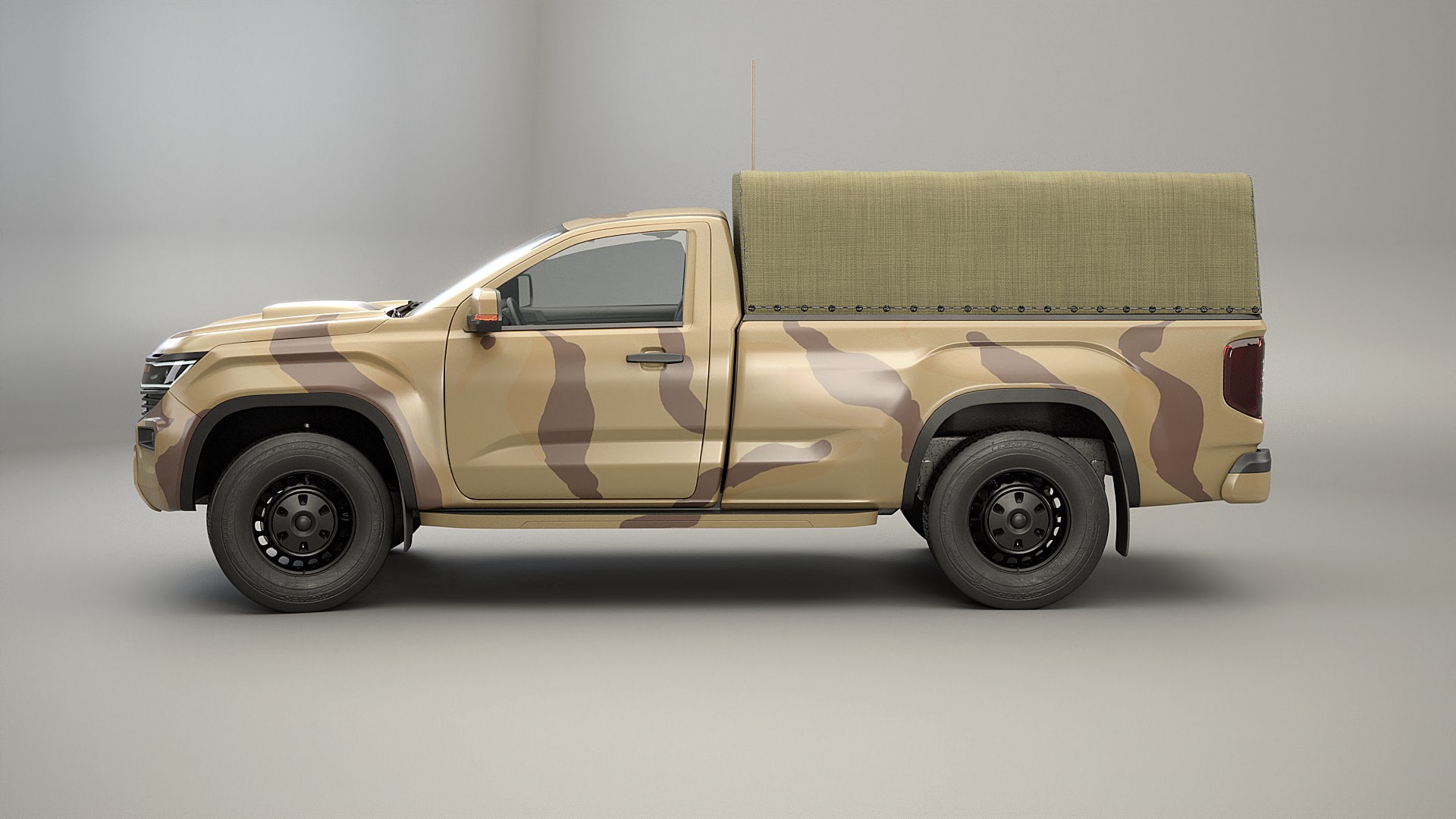 Generic Military Tactical Pickup Desert Camo Model - TurboSquid 2323320