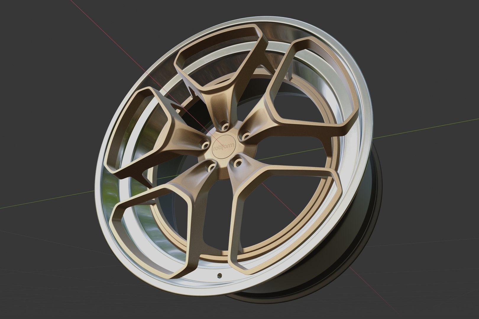 Rotiform HUR Car wheel 3D model - TurboSquid 1758887