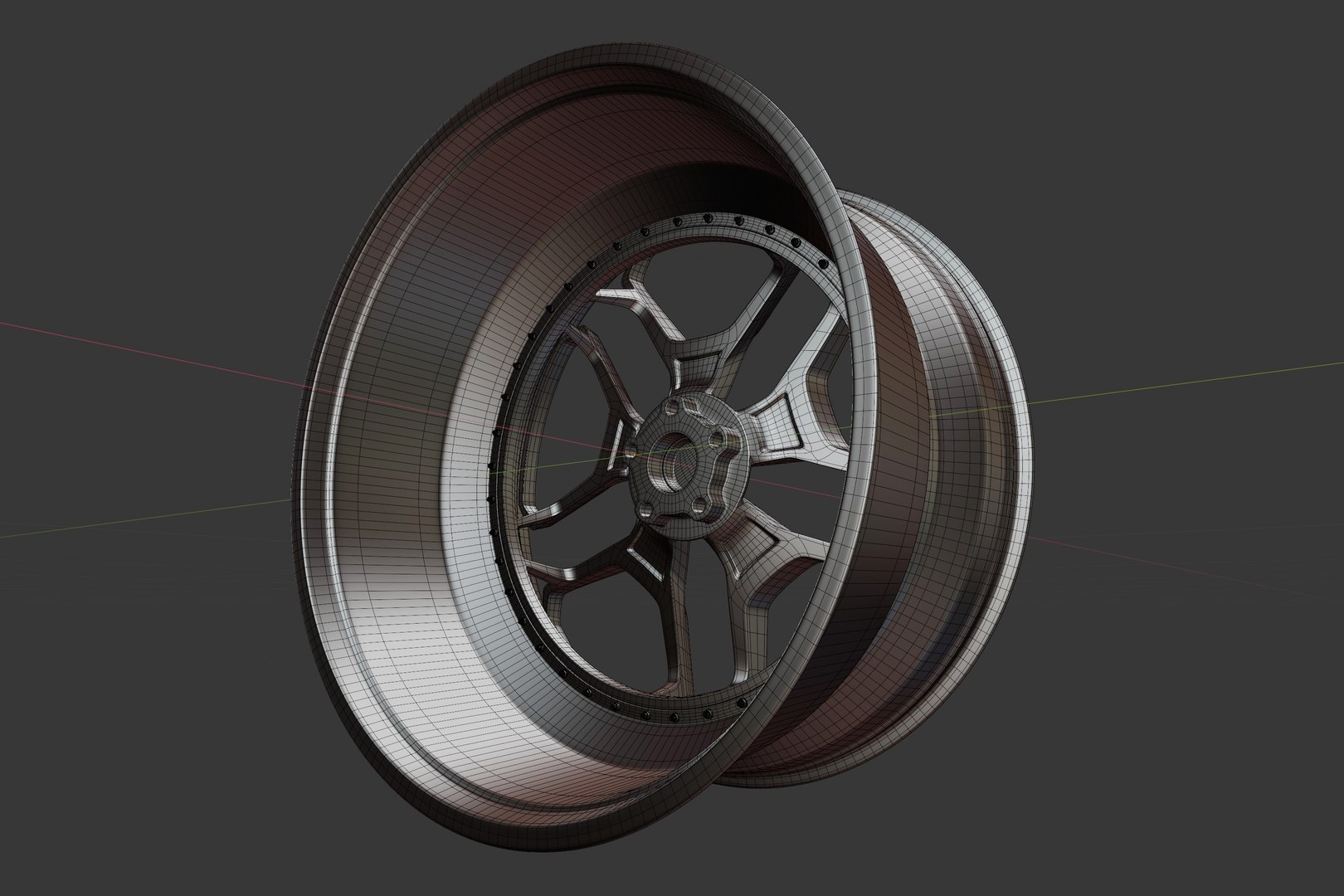 Rotiform HUR Car wheel 3D model - TurboSquid 1758887