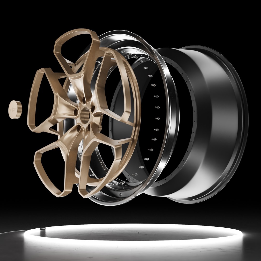 Rotiform HUR Car wheel 3D model - TurboSquid 1758887