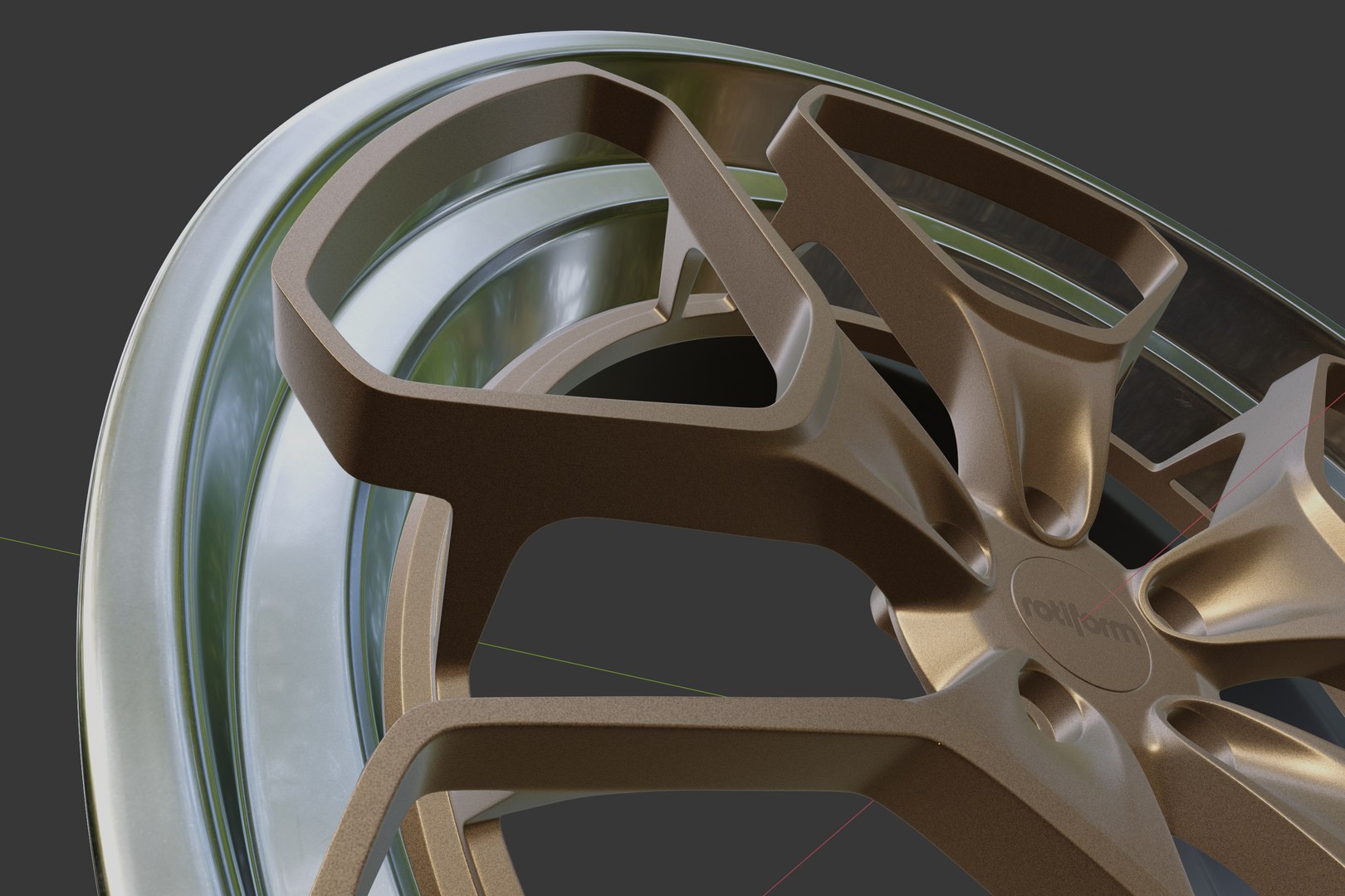 Rotiform HUR Car wheel 3D model - TurboSquid 1758887