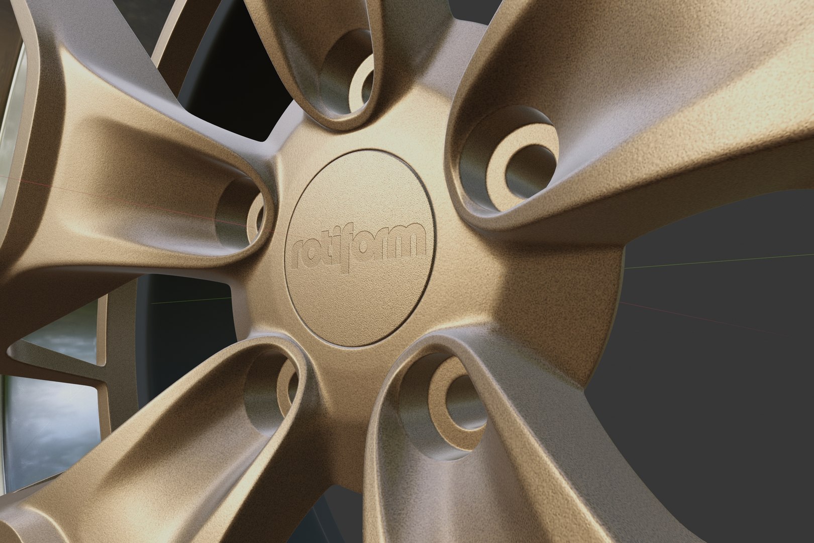 Rotiform HUR Car wheel 3D model - TurboSquid 1758887