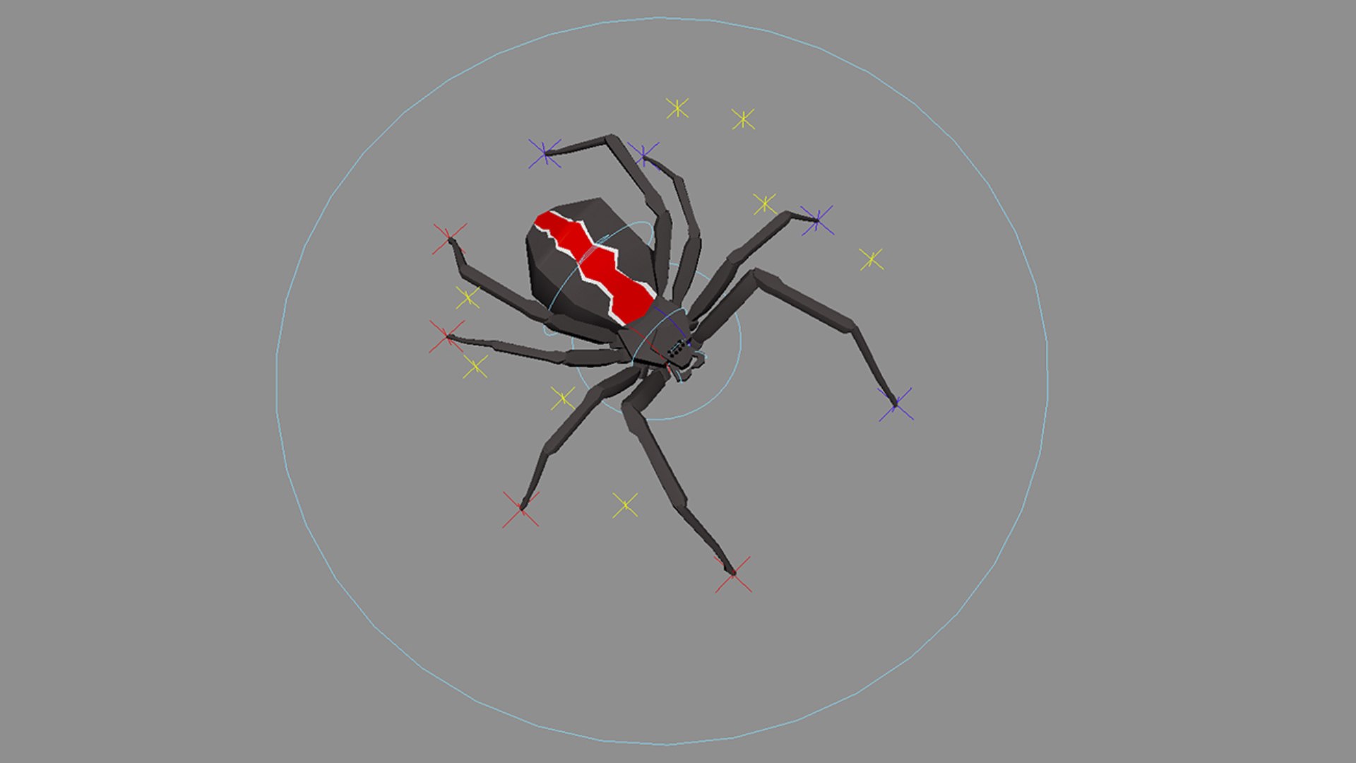 Spider rigged redback model - TurboSquid 1700009