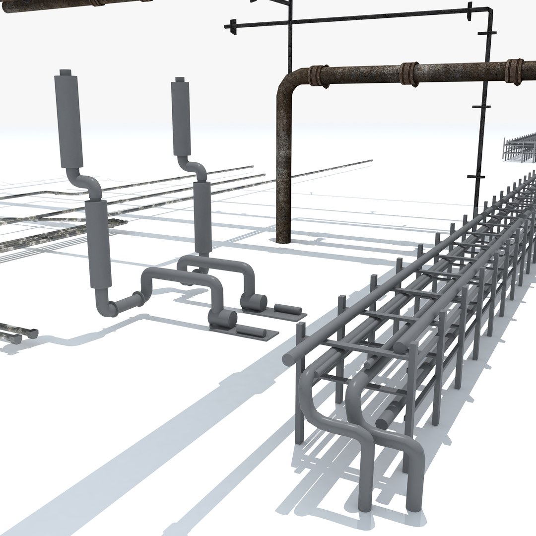 3D model water gas sewer - TurboSquid 1354439