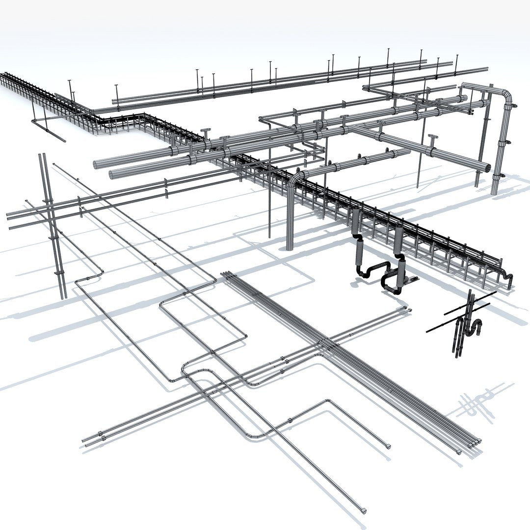 3D model water gas sewer - TurboSquid 1354439