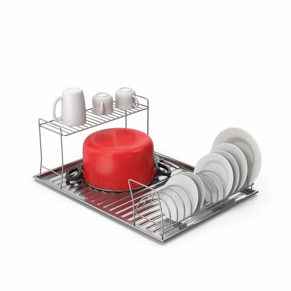 3D Dish Drainer Set - TurboSquid 2025675