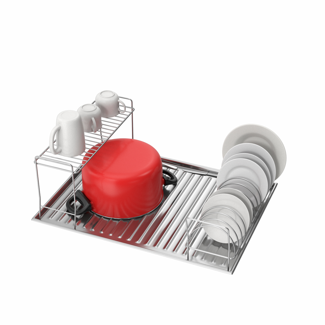 3D Dish Drainer Set - TurboSquid 2025675