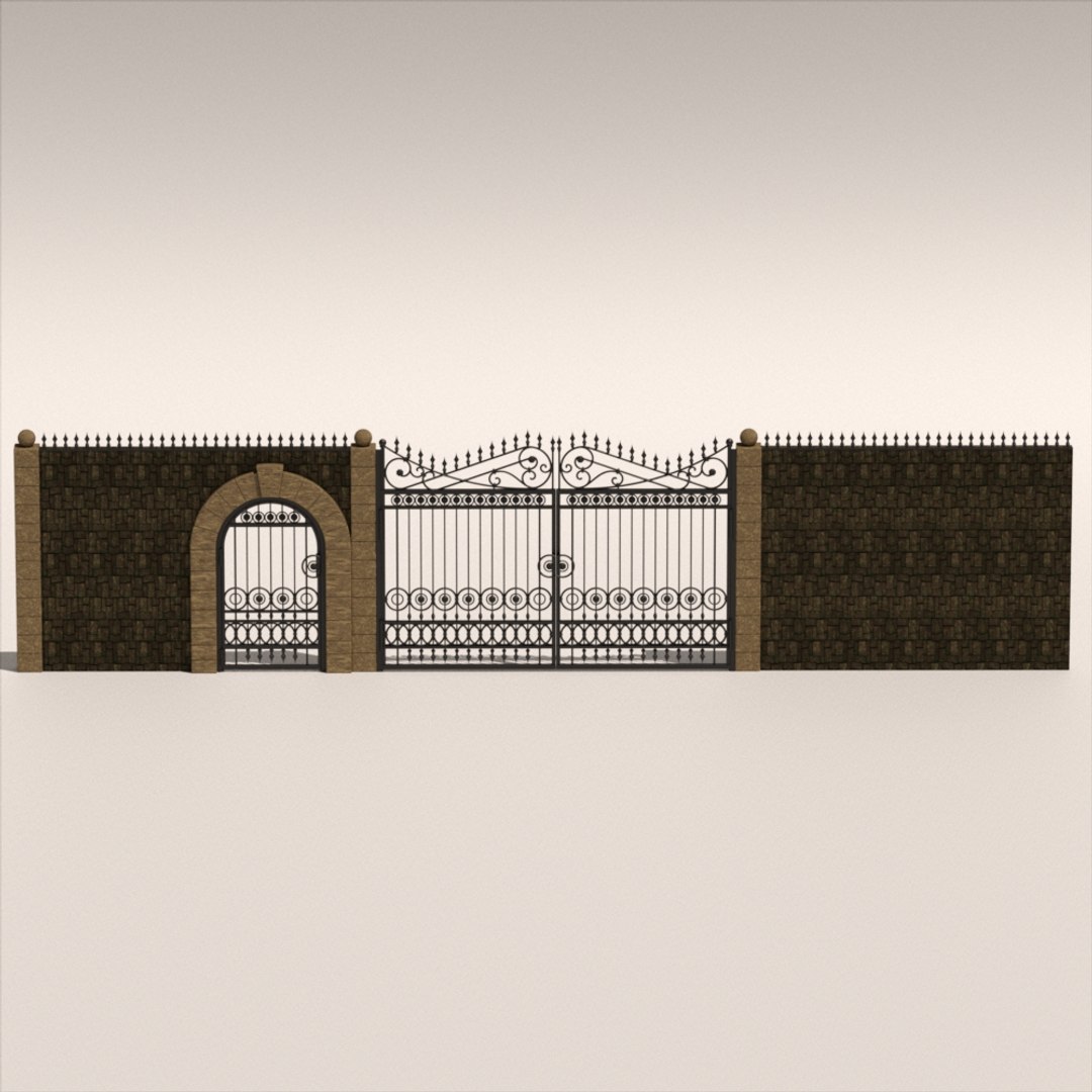 Antique Gate - 3d 3ds