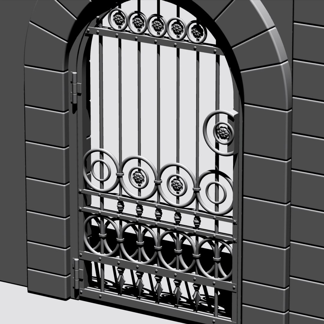 Antique Gate - 3d 3ds