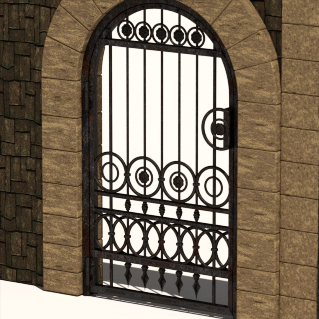 Antique Gate - 3d 3ds
