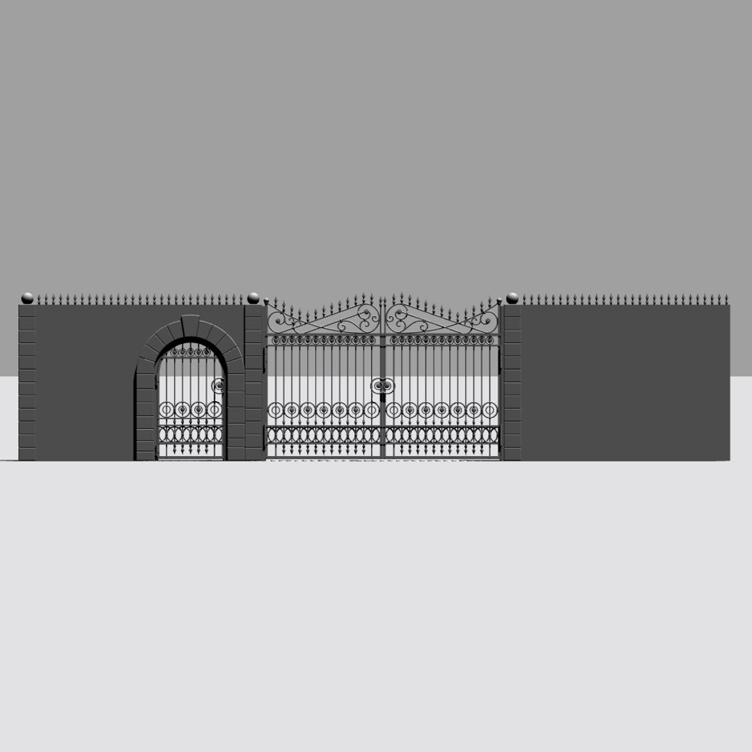 Antique Gate - 3d 3ds