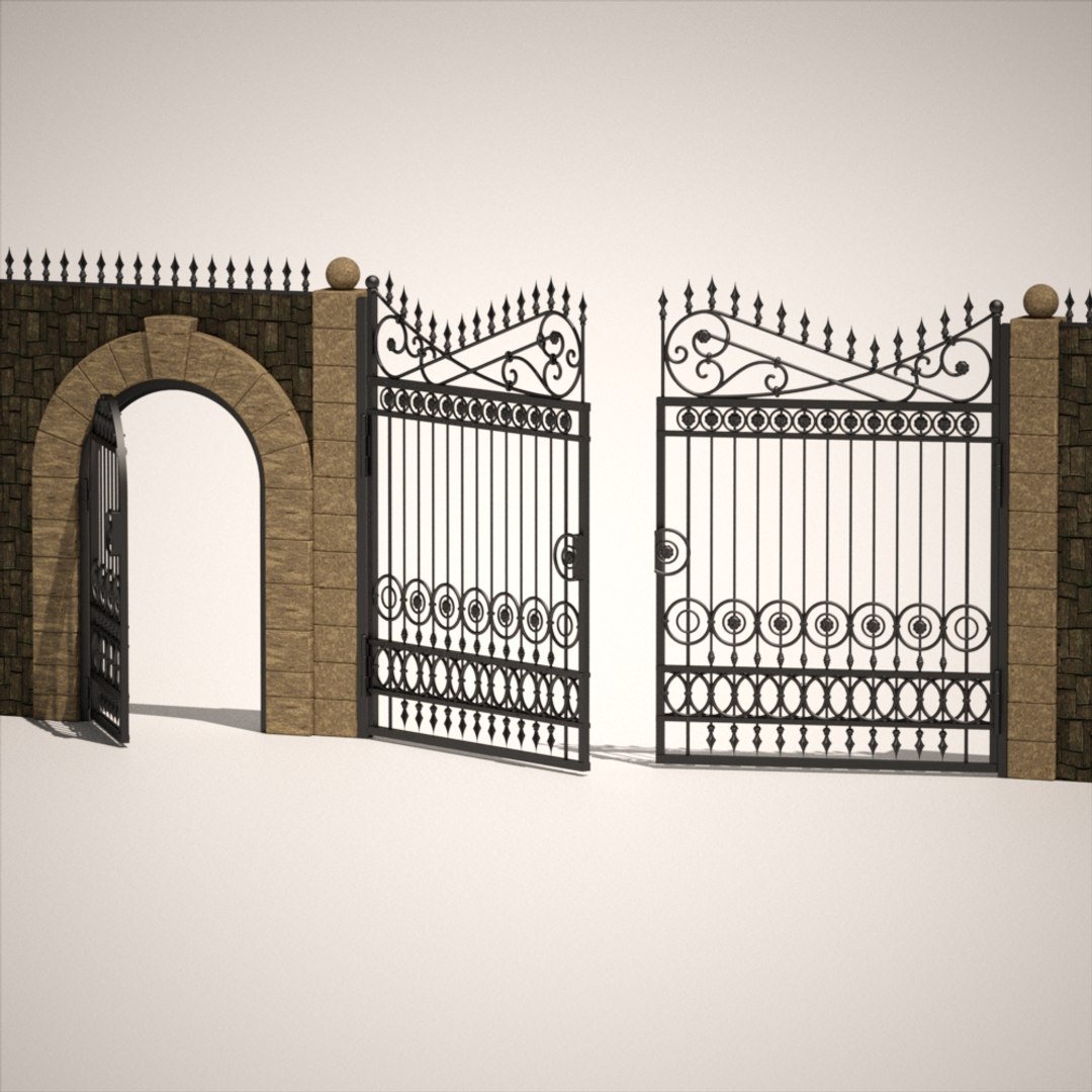 Antique Gate - 3d 3ds