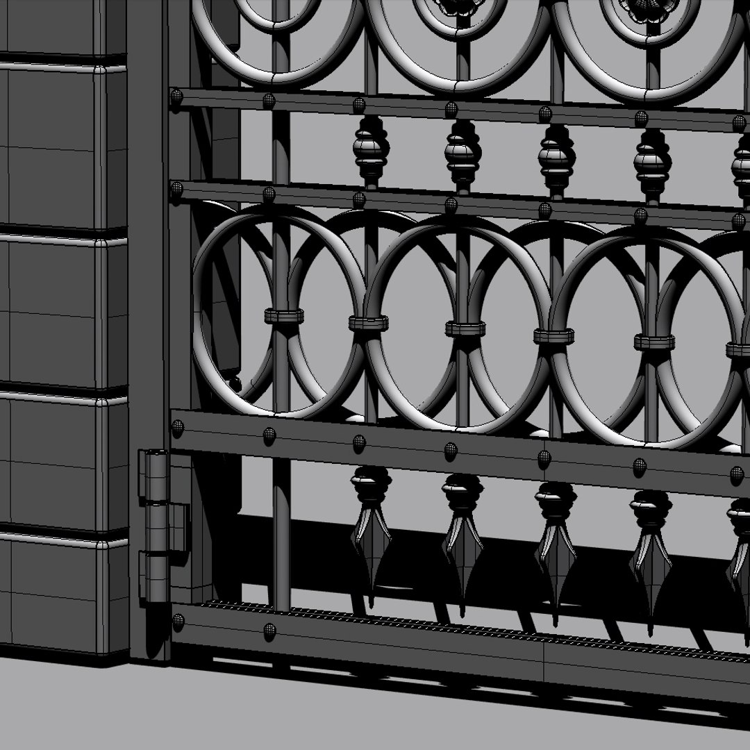 Antique Gate - 3d 3ds