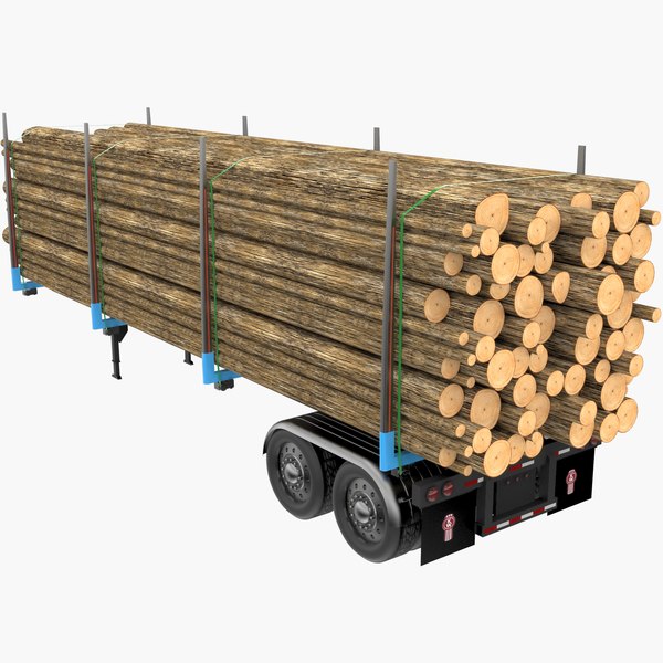 Timber Trailer model - TurboSquid 1778238