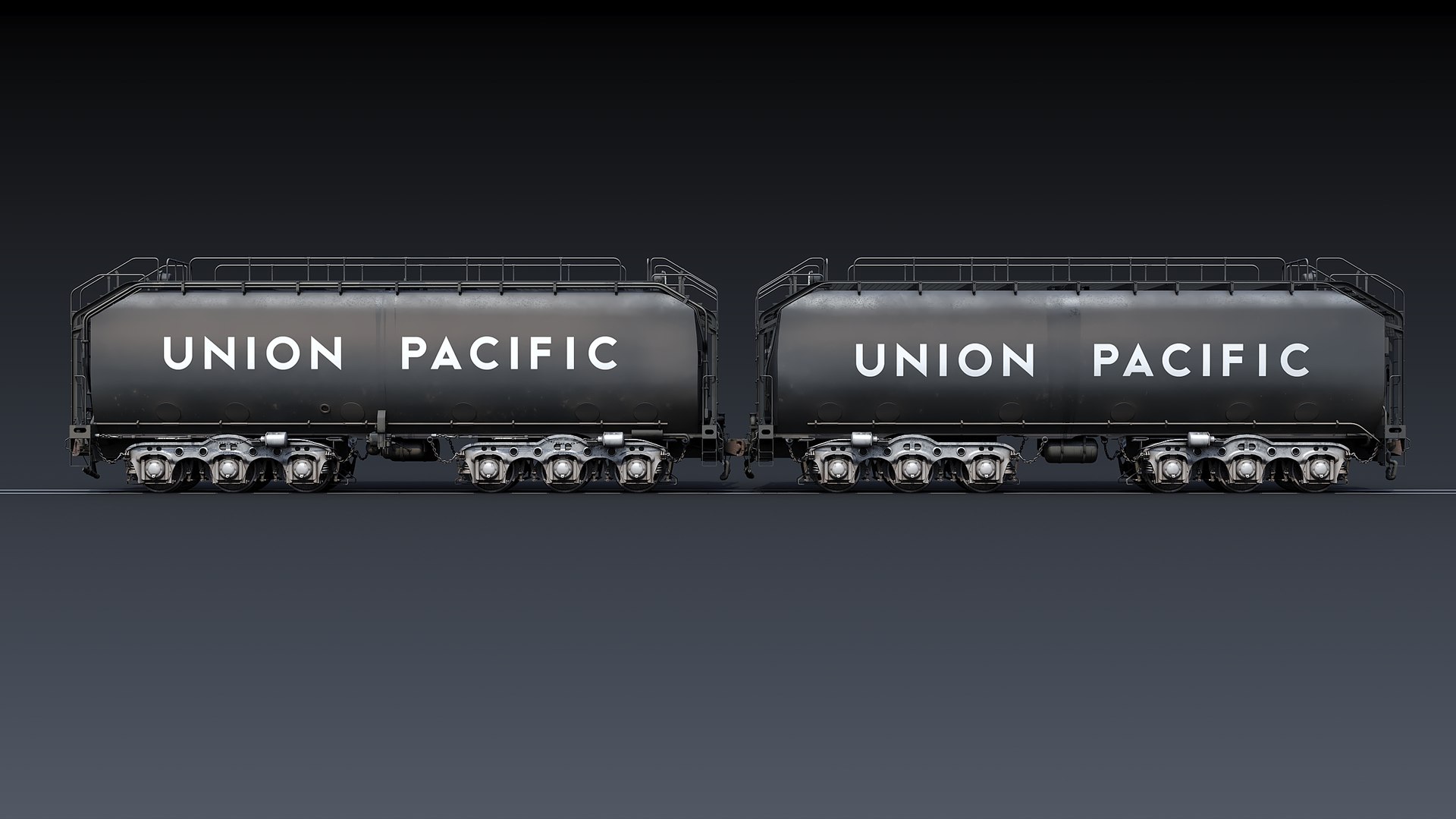 Union Pacific Auxiliary Tender 3D Model - TurboSquid 2221024