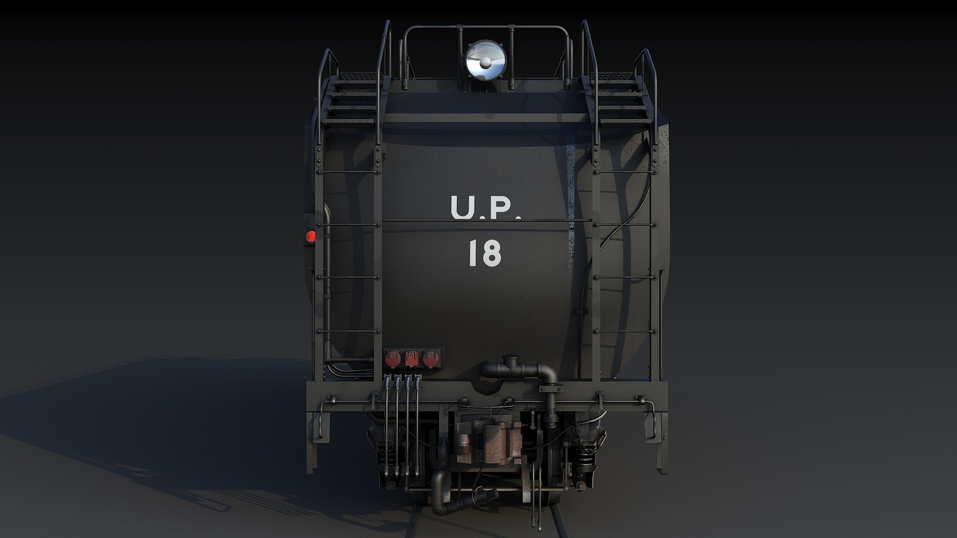 Union Pacific Auxiliary Tender 3D Model - TurboSquid 2221024