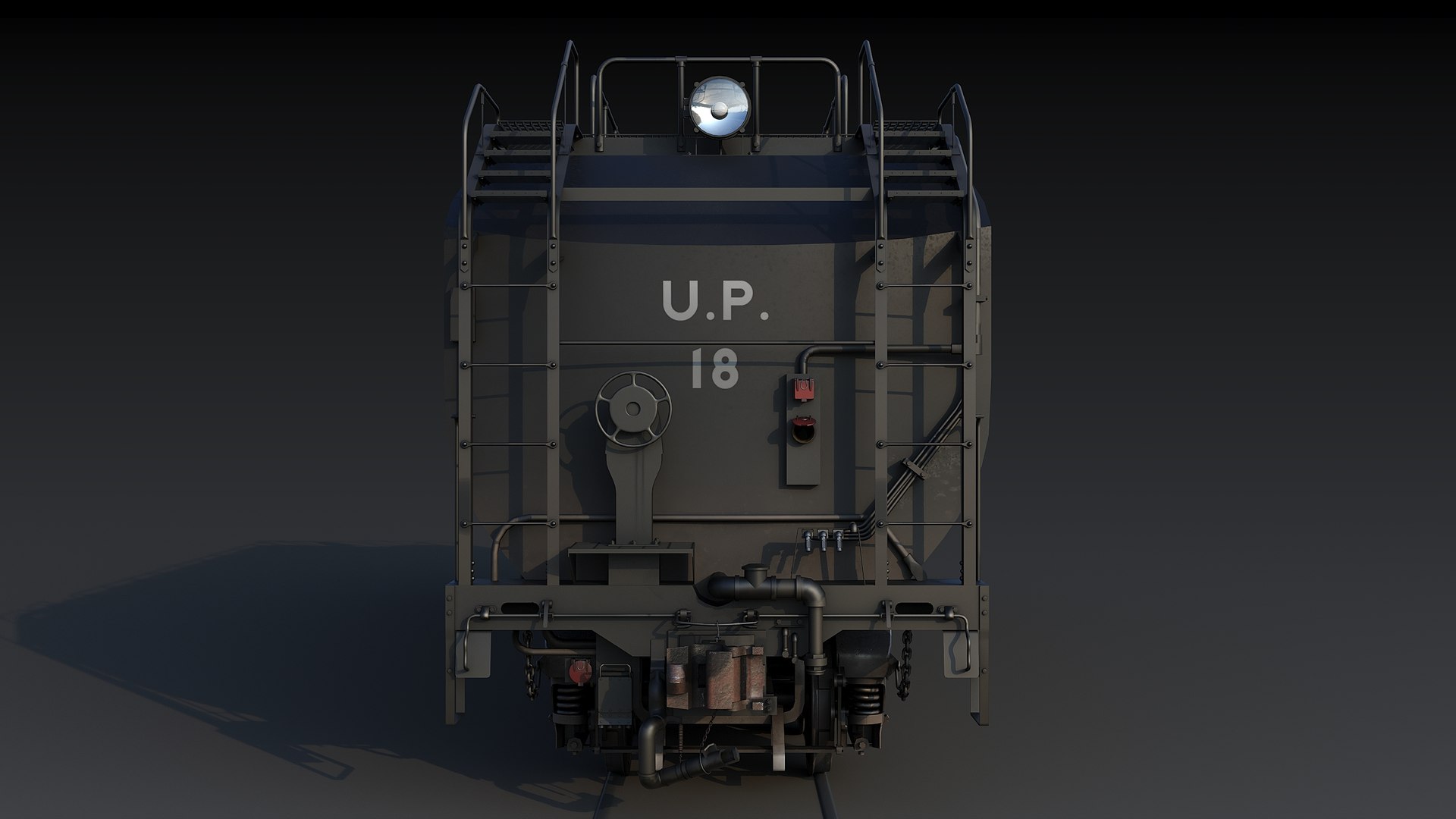 Union Pacific Auxiliary Tender 3D Model - TurboSquid 2221024