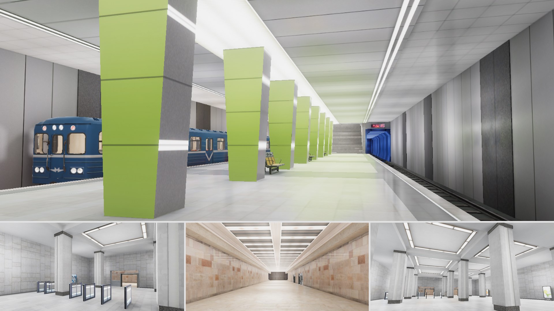 Subway Station 03 3D Model - TurboSquid 1755784