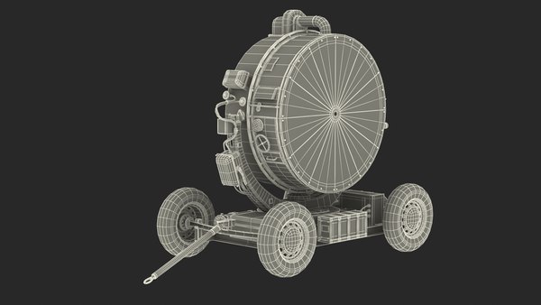 3D Old Military Searchlight - TurboSquid 1965707