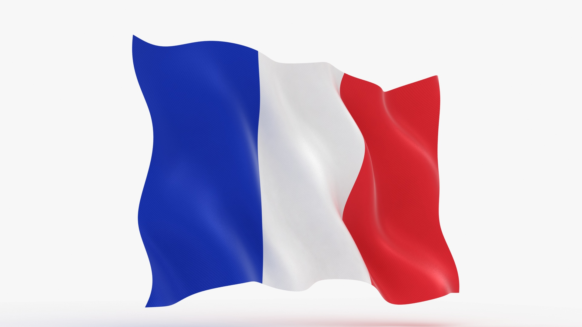 Realistic France Flag 3D - TurboSquid 1613560