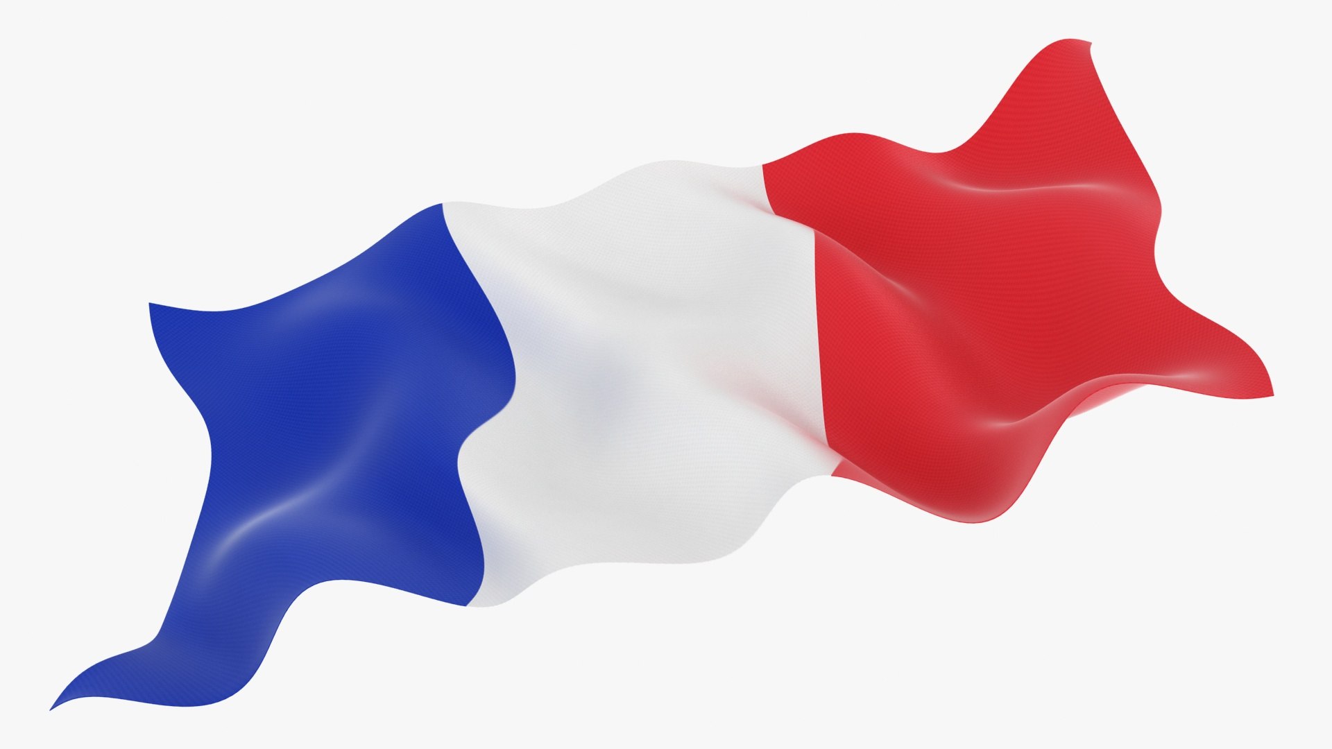 Realistic france flag 3D - TurboSquid 1613560