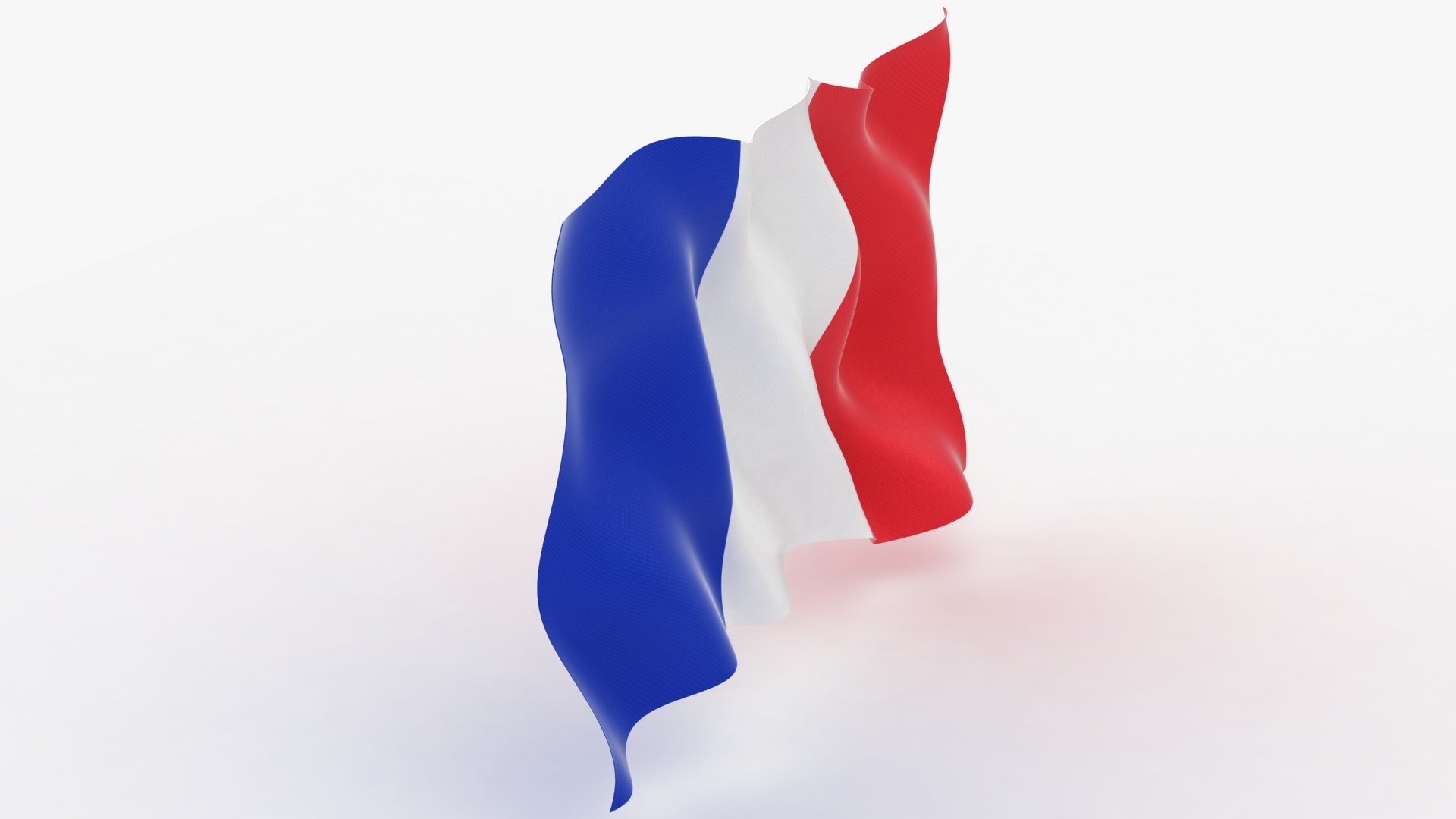 Realistic France Flag 3D - TurboSquid 1613560